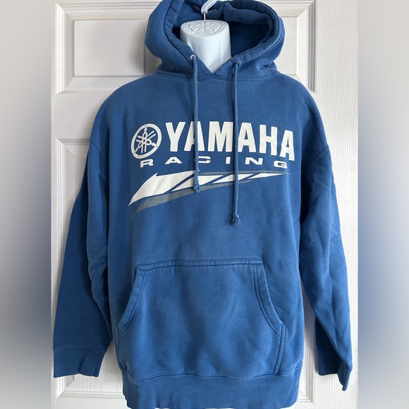 Yamaha | Shirts | Yamaha Racing Blue Hoodie | Poshmark